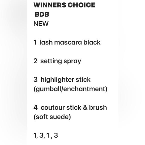 bdb | Makeup | Bdb Winners Choice | Poshmark